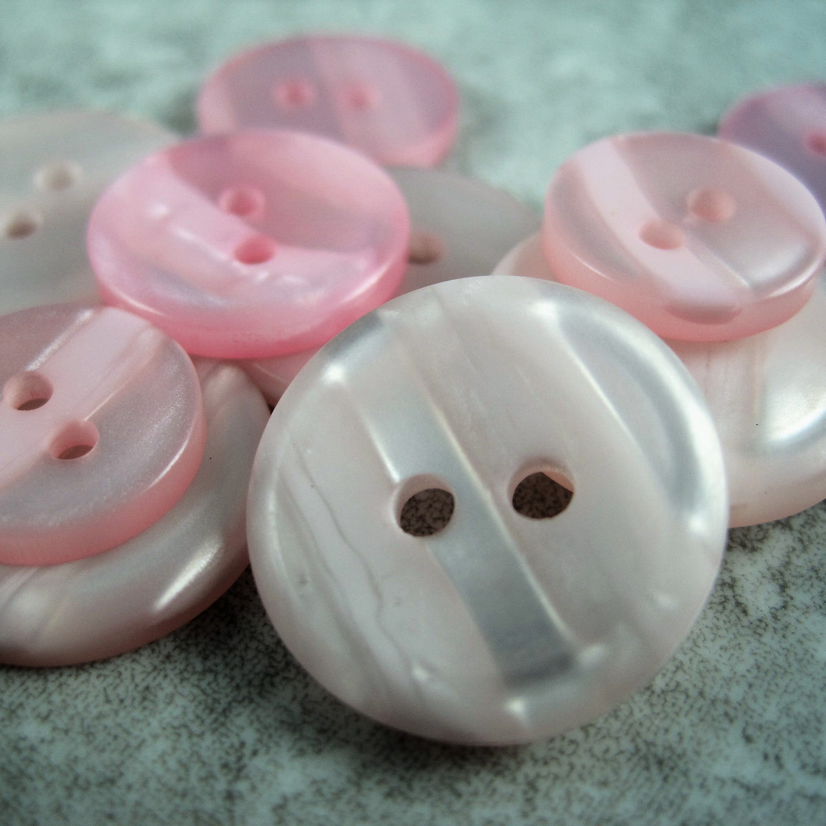 Light Pink Shaded Button — Simply Sewing, The Online Haberdashery Store